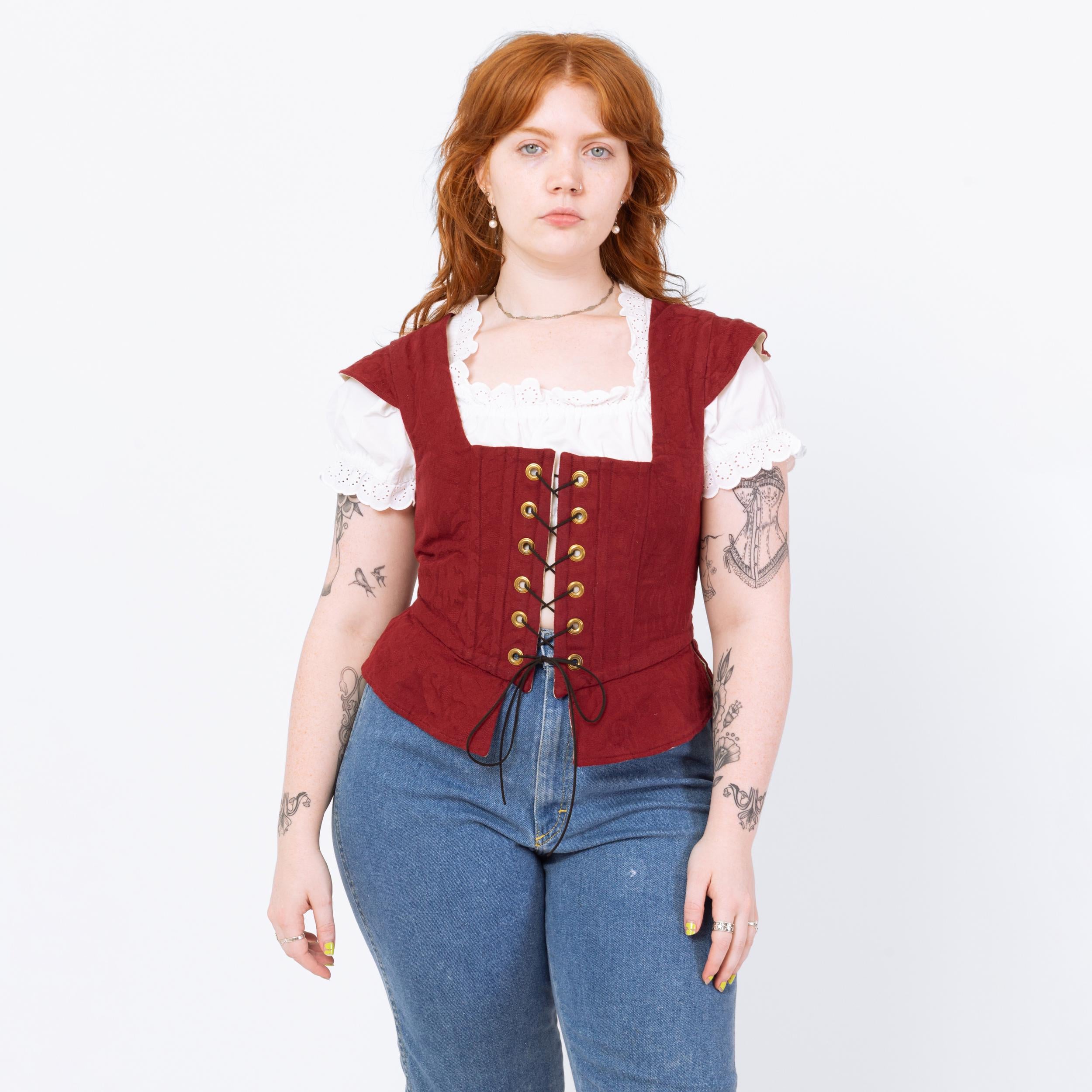 Vintage Renaissance Reversible Corset Bodice - Large to XL – Flying ...